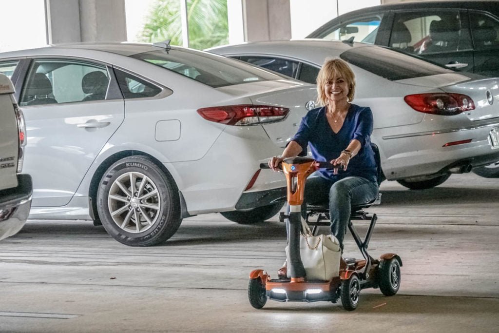 Ev Rider Teqno Scooter Automatic Folding At The Push Of A Button