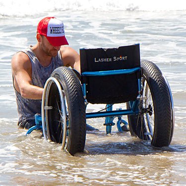 Lasher Beach Wheelchair – Rugged Manual Chair for Sand, Surf & Trails ...